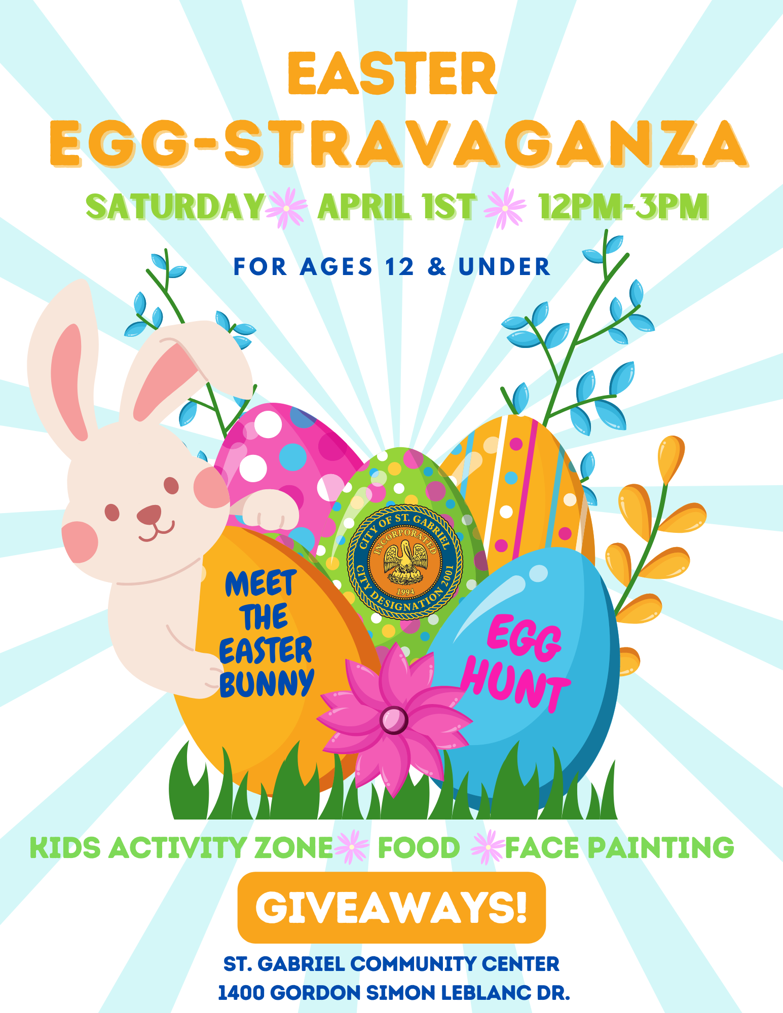 Annual Easter Egg-stravaganza | St. Gabriel, Louisiana